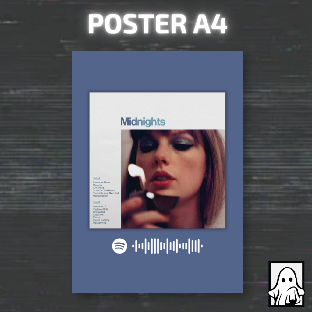 Poster Interativo Midnights Taylor Swift | Tamanho A4 | Shopee Brasil