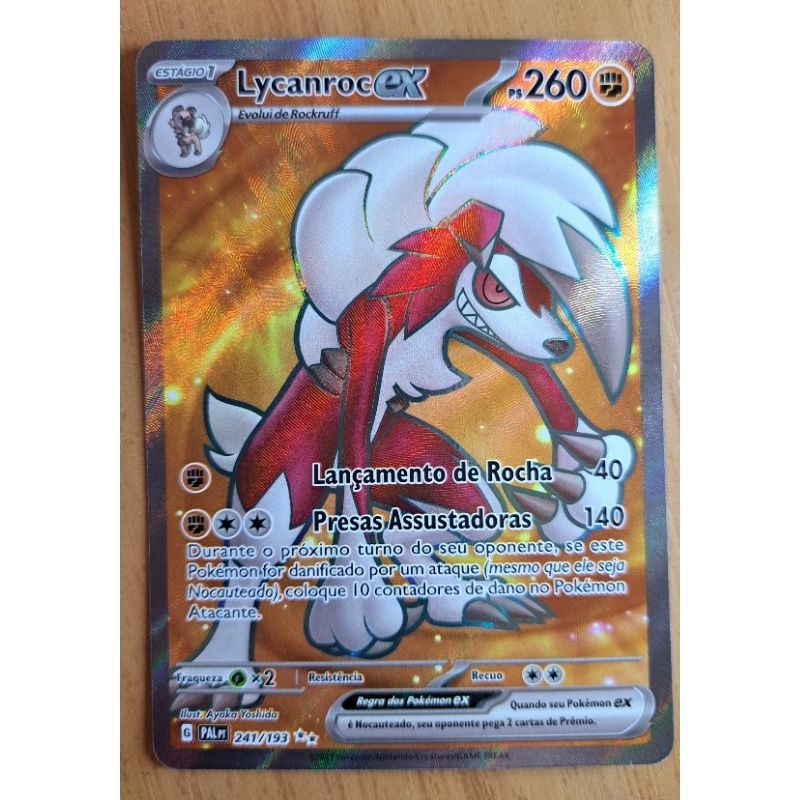 Card Pokémon Lycanroc EX original e nova | Shopee Brasil