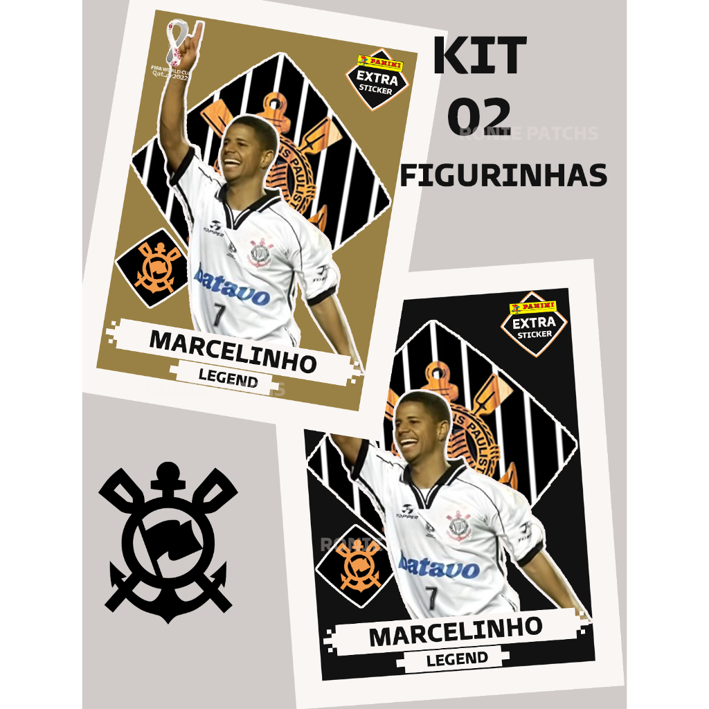 PACK COM 2 Figurinhas LEGEND GOLD e LEGEND BLACK - MARCELINHO CARIOCA ...