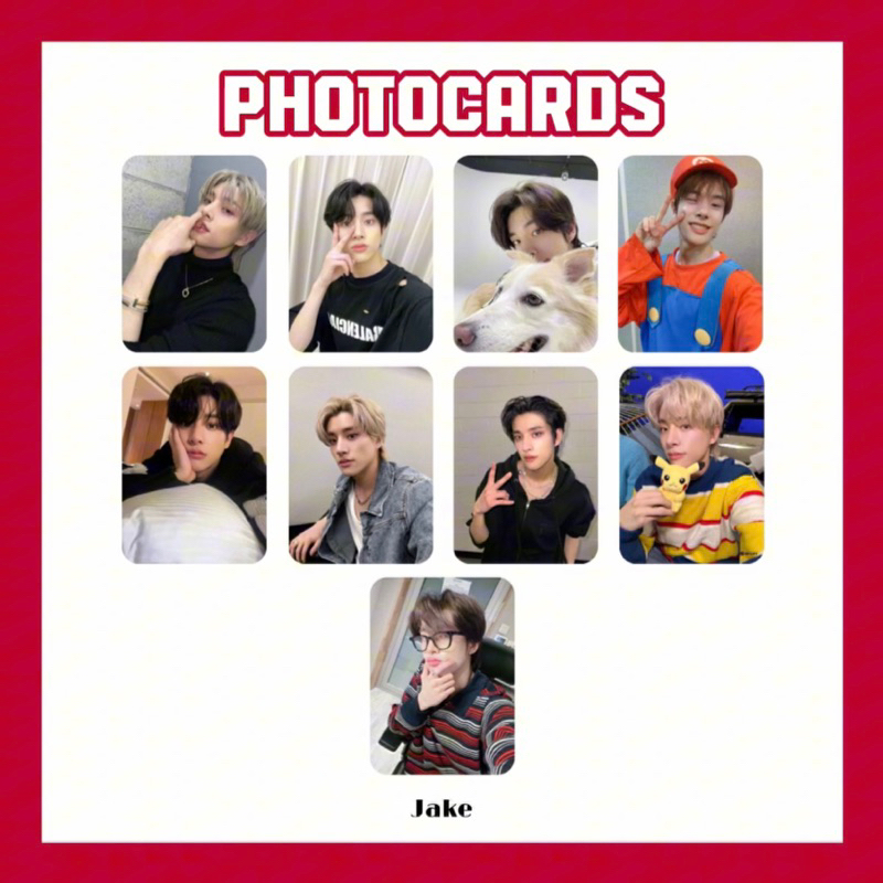 Photocards Jake Enhypen unidade | FANMADE | Shopee Brasil