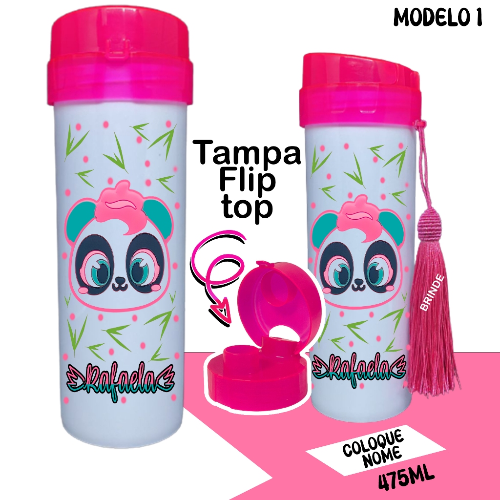 Garrafa personalizada panda shake | Shopee Brasil