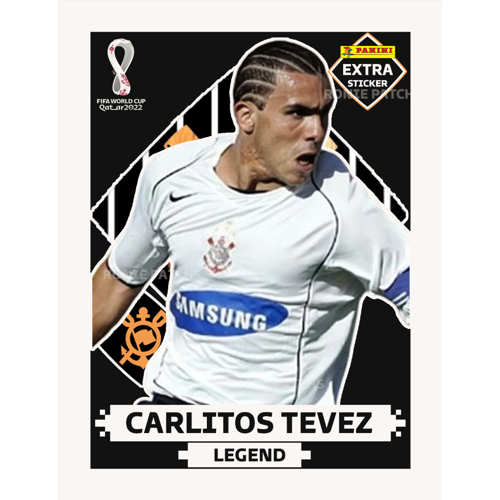 Figurinha LEGEND BLACK - CARLITOS TEVEZ Exclusiva | Shopee Brasil