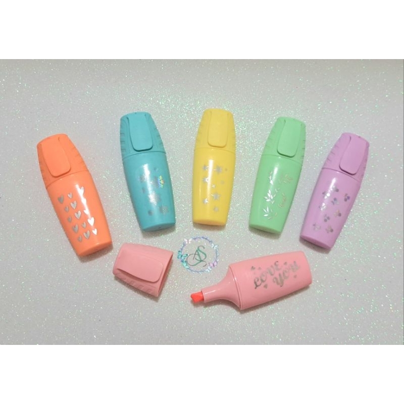 Mini Marca Texto, Marca Texto Cores Pastel-Neon | Shopee Brasil