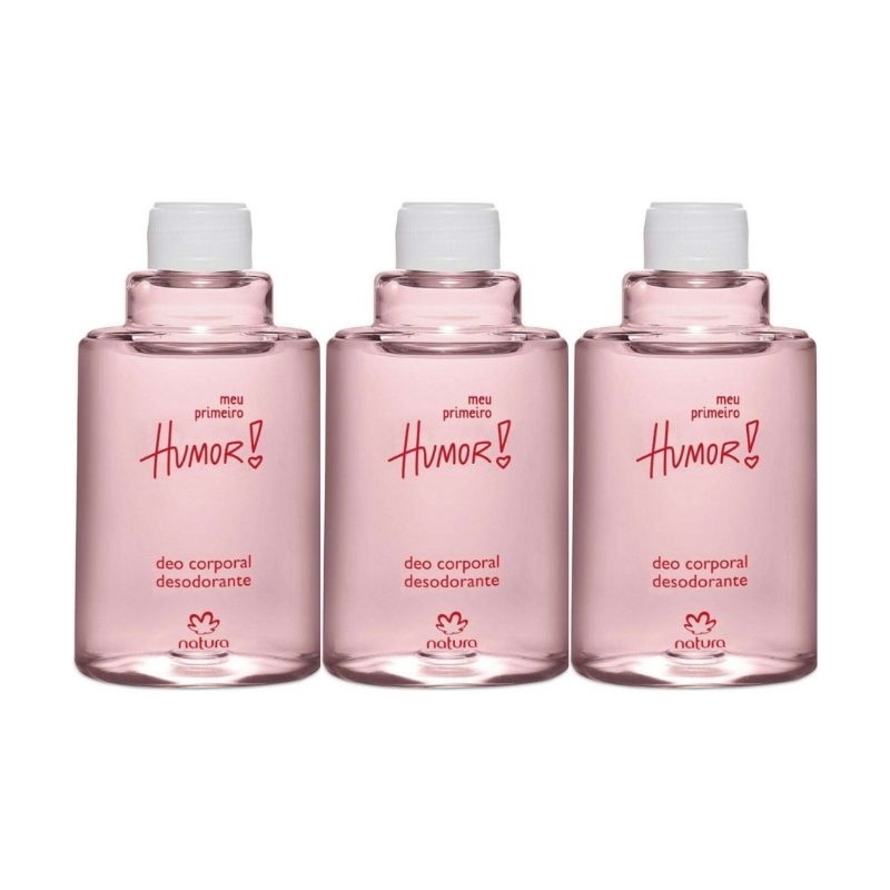 Kit com 3 Refil Desodorante Meu Primeiro Humor Feminino 100 ml - Natura ...