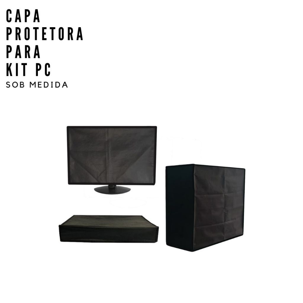 KIT 5 capas para Monitor, Gabinete, Impressora Epson 3150, Teclado e ...