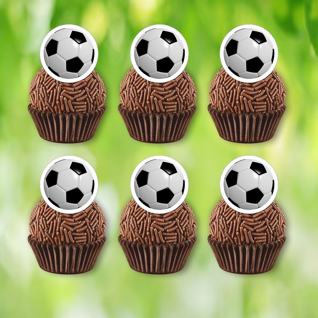 futebol-bola-toppers-para-docinhos-50-unidades | Shopee Brasil