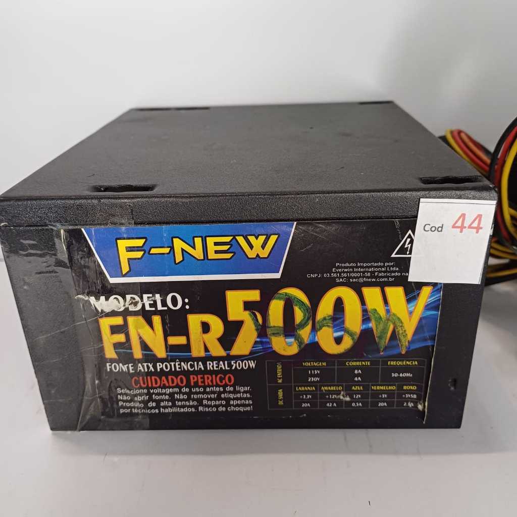 fonte de pc FN-R 500W FN new cod:44 | Shopee Brasil