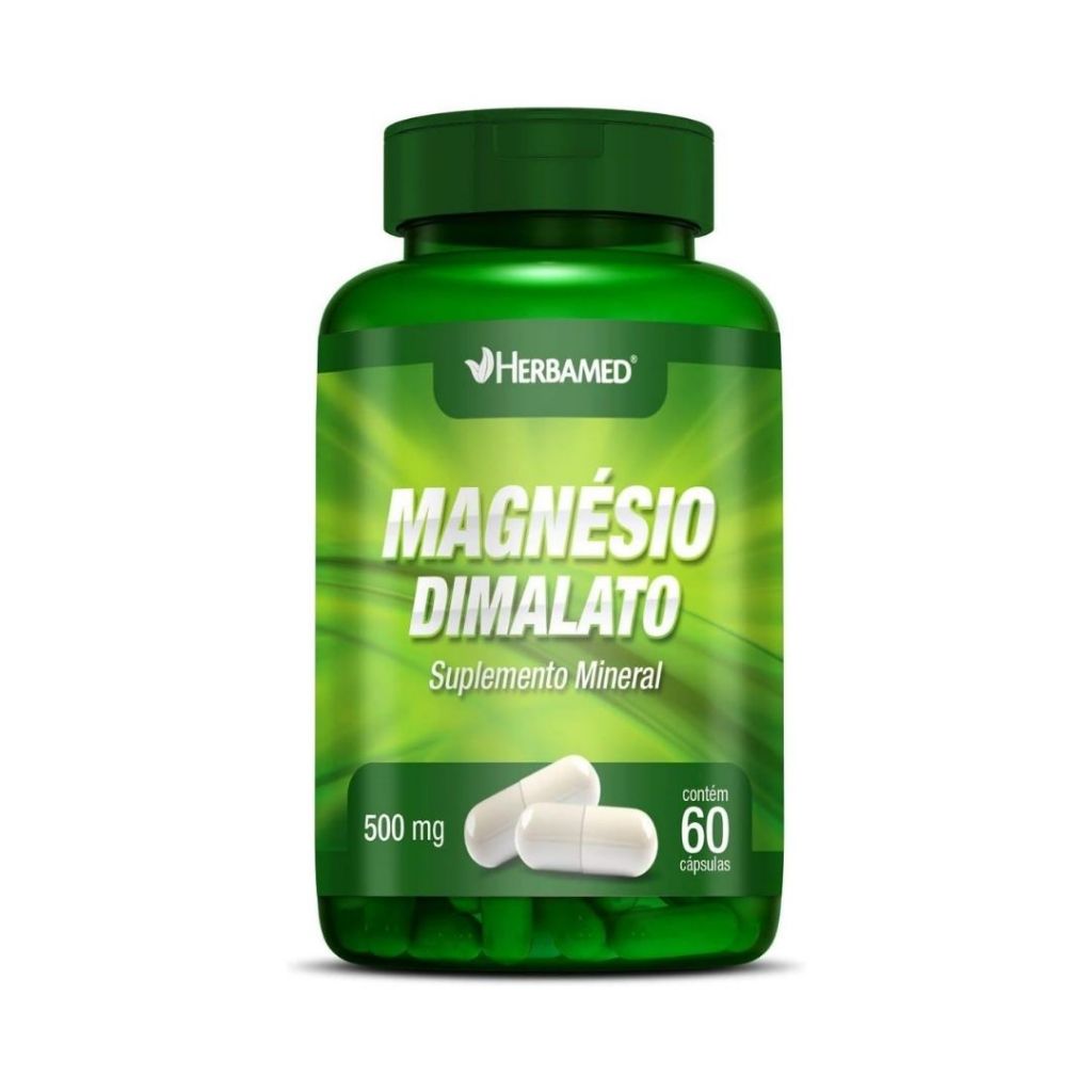 Suplemento Alimentar Magnésio Dimalato Herbamed 400mg - 60 Cápsulas | Shopee Brasil