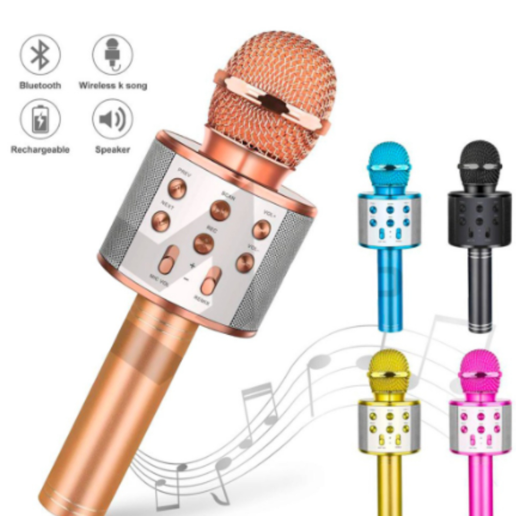 Microfone Bluetooth Sem Fio Karaokê Diversas Cores | Shopee Brasil