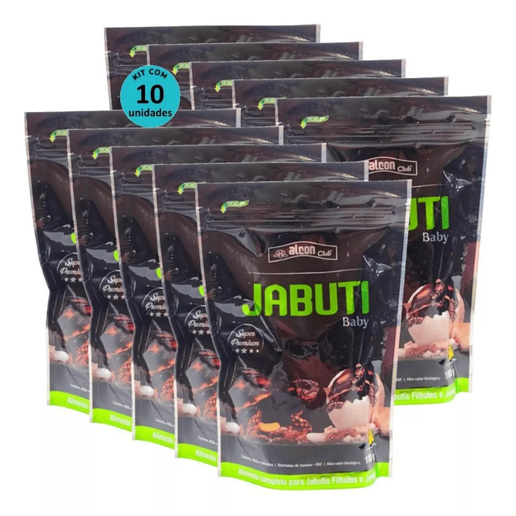 Kit 10 Alcon Club Jabuti Baby 100g P/ Jabutis Filhotes | Shopee Brasil