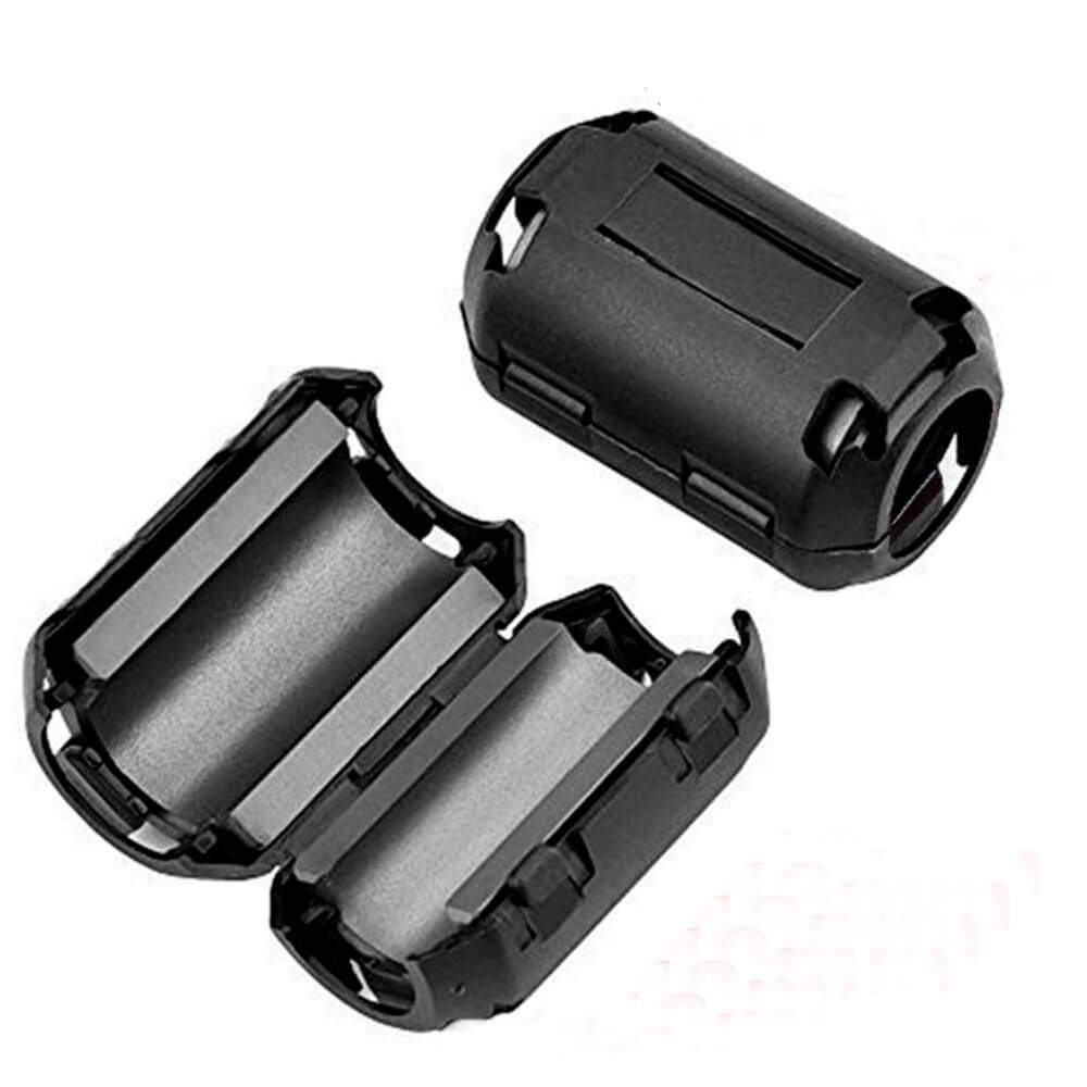 KIT 5 Núcleos Ferrite Supressor de Ruídos EMI RFI Tipo Clamp ( Envio ...