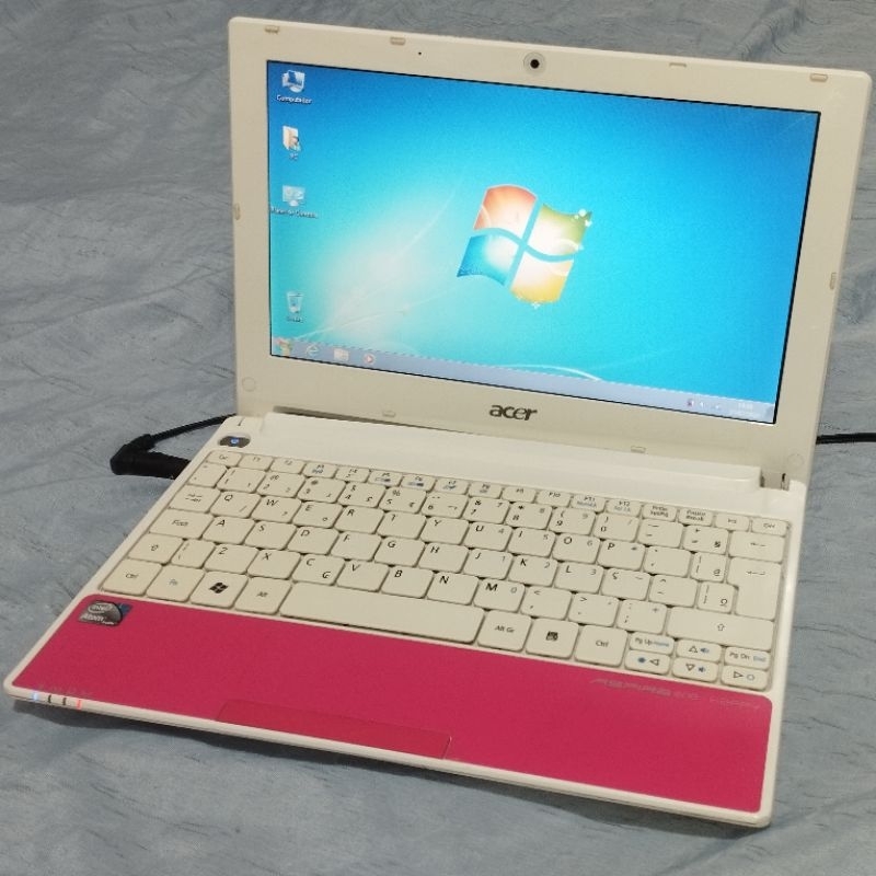 Netbook Rosa Acer 10 Polegadas Intel Windows 7 - LEIA A DESCRIÇÃO DO ...