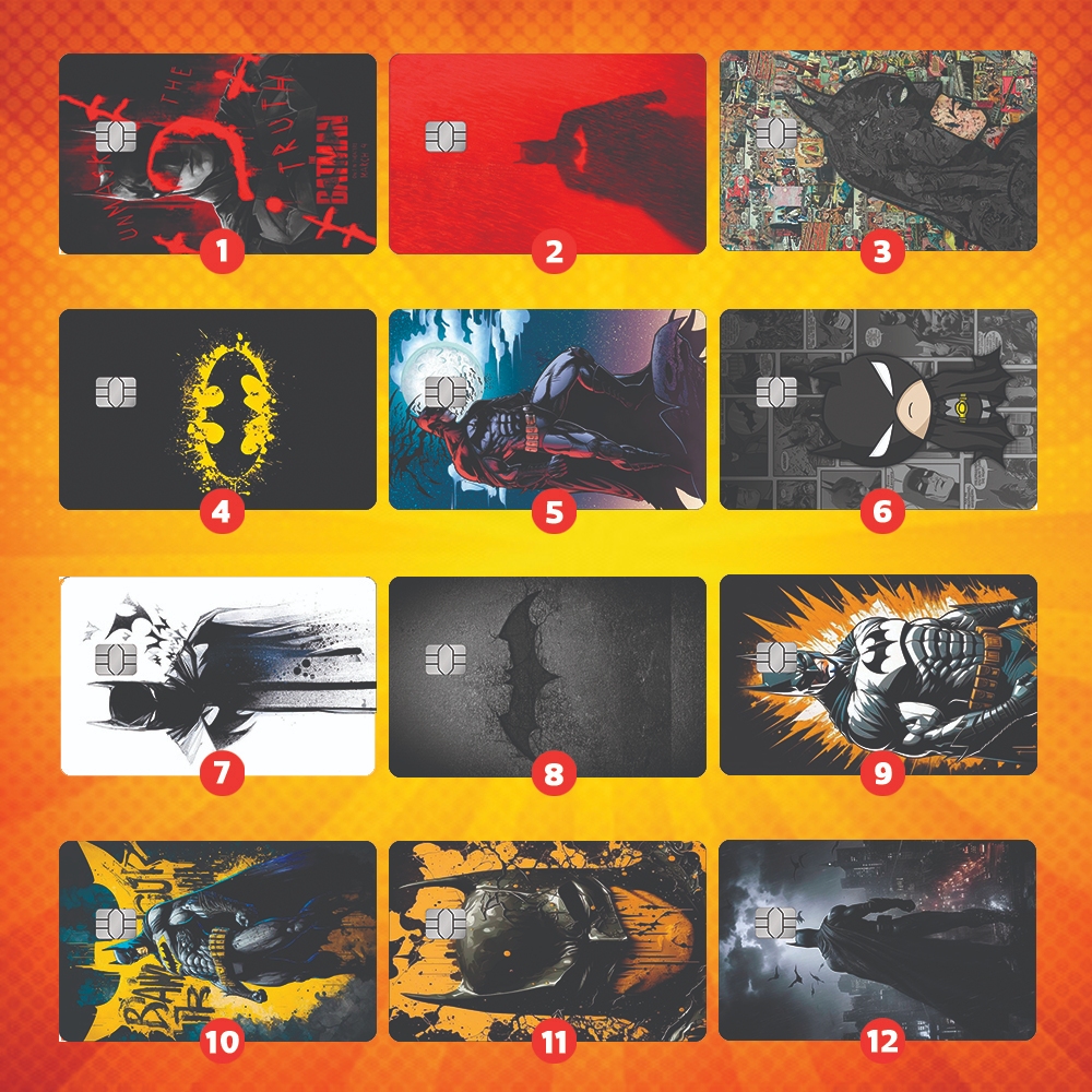 Adesivo Para Cartão de Credito Batman Dc Super Herois | Shopee Brasil