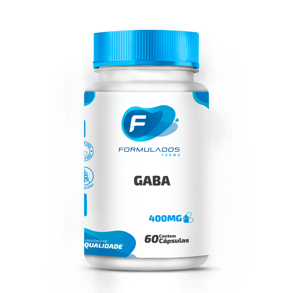 Gaba - Ácido Gama-aminobutírico 400mg 60 Cáps | Shopee Brasil