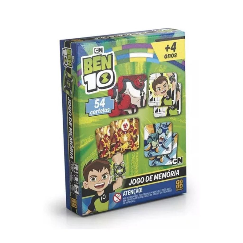 Jogo Da Memoria Ben 10 - Grow | Shopee Brasil