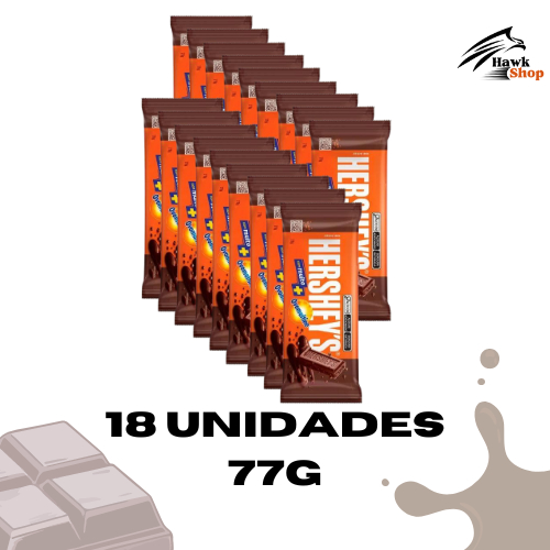 Kit 18 unidades Hersheys Barra Chocolate Ovomaltine I 77g | Shopee Brasil