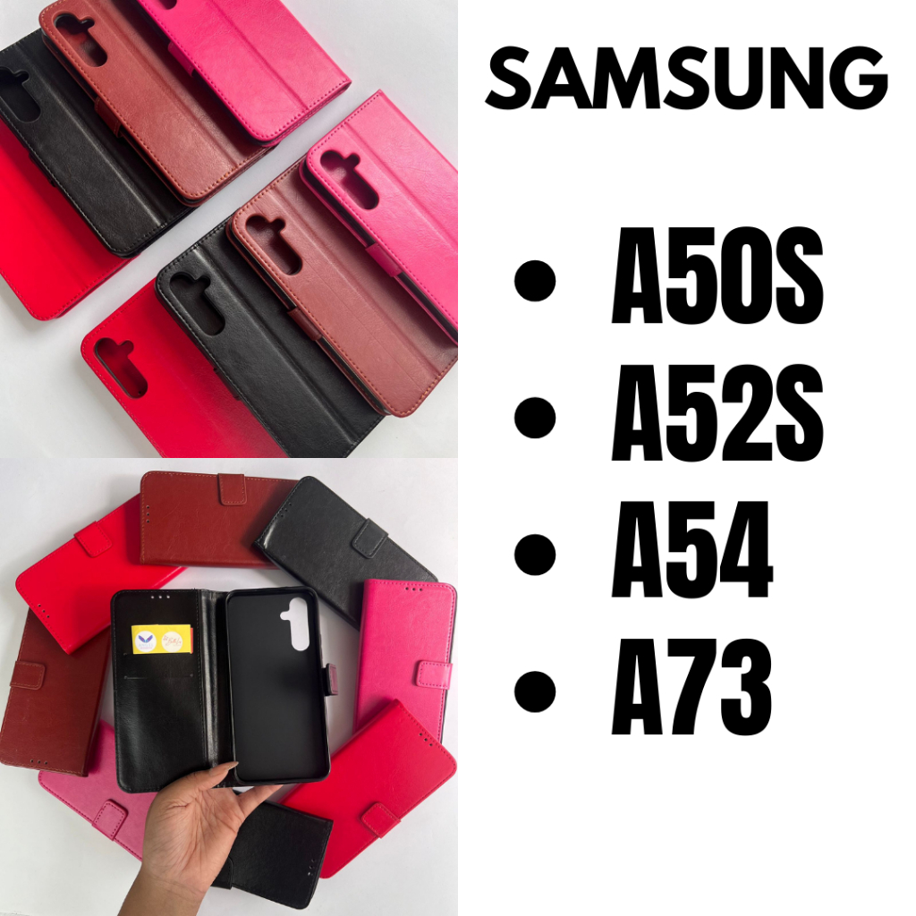 Capa Carteira Lisa Para Samsung A50S / A52S / A54 / A73 /Porta Cartão Capinha Estojo (CF05 ...