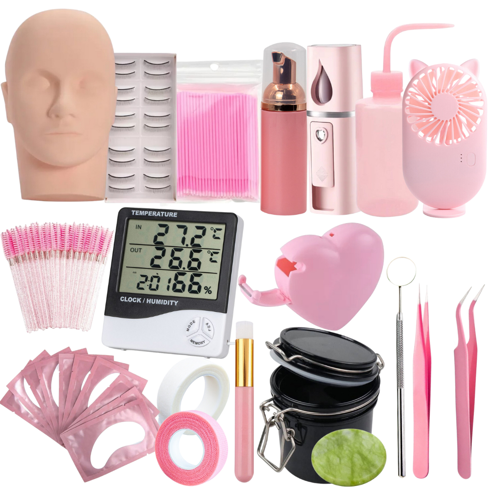 Kit Completo Para Profissional de Alongamento e Extensão de Cílios | Shopee Brasil