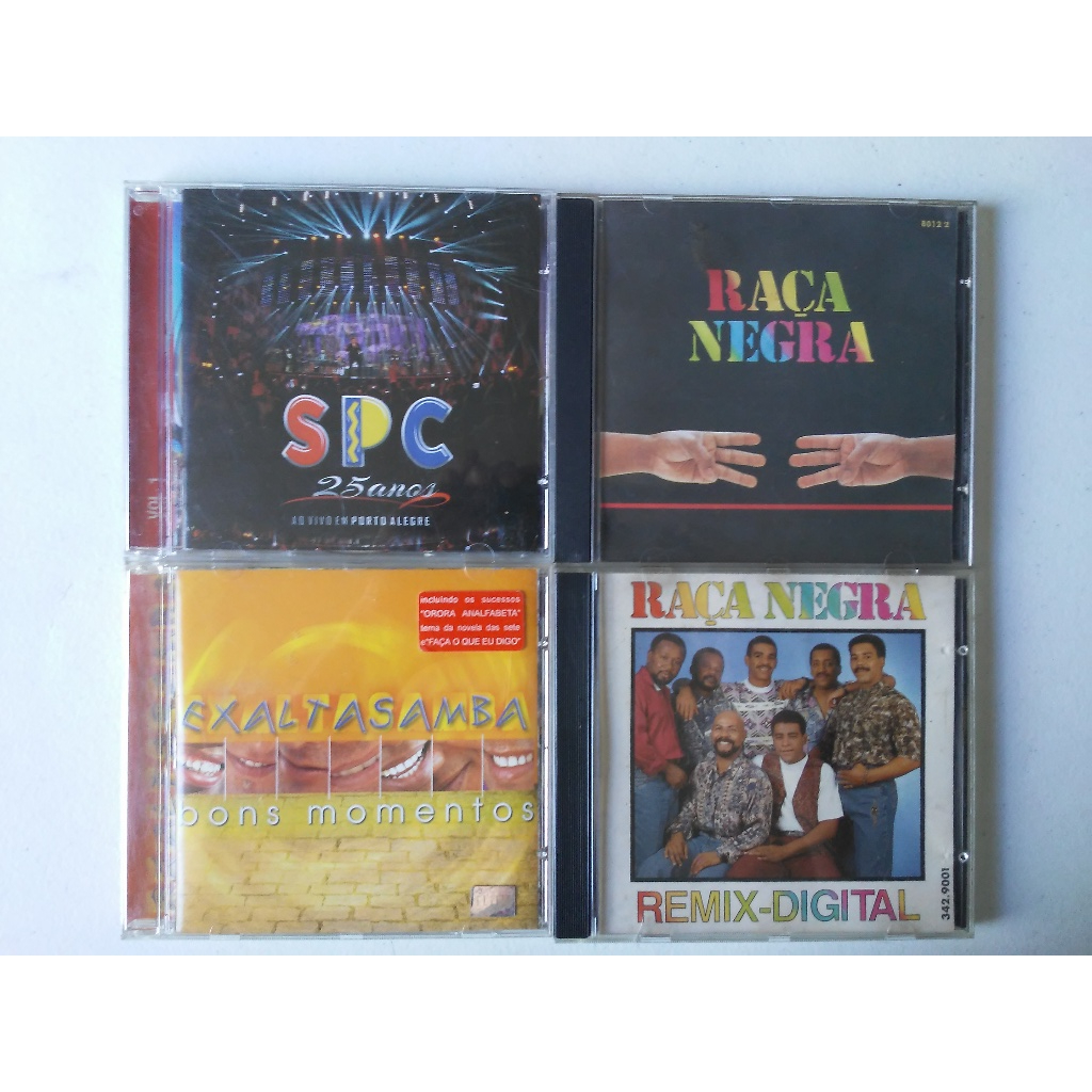 CD SAMBA PAGODE SPC EXALTASAMBA RAÇA NEGRA (LOTE 4 CDS) | Shopee Brasil