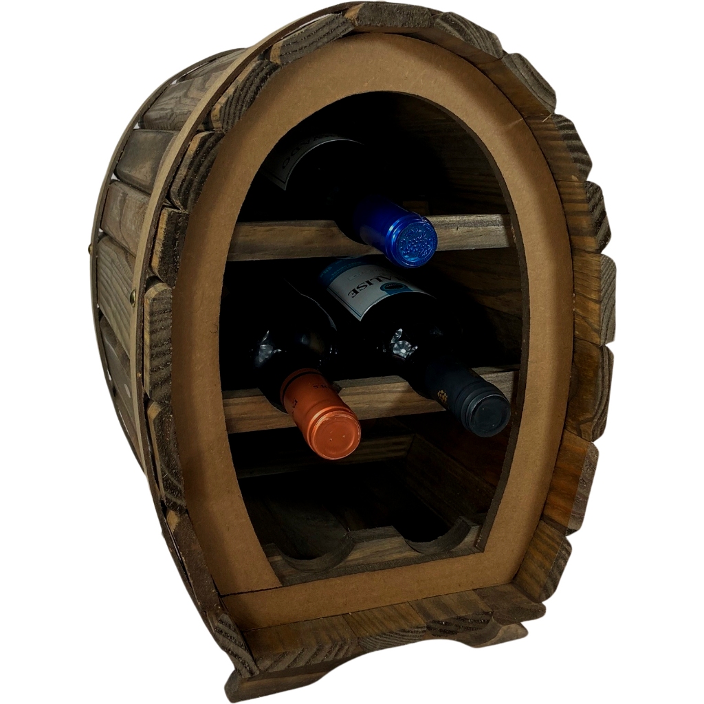 Adega para 5 Garrafas de Vinho - Madeira Pinus | Shopee Brasil
