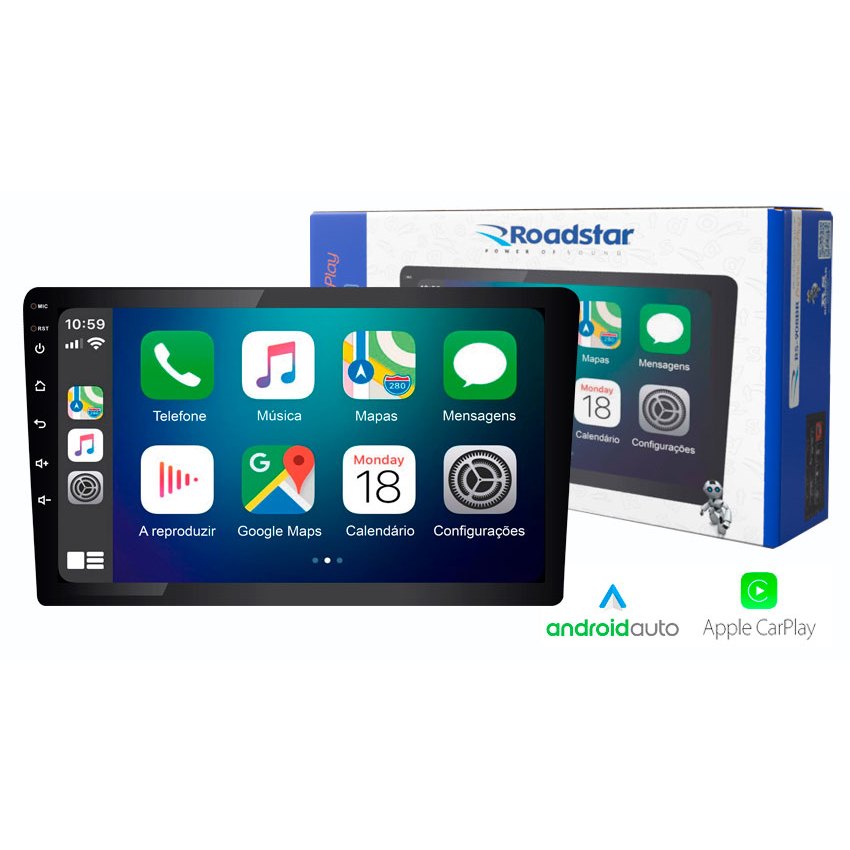 Central Multimidia MP5 9 Polegadas Bluetooth USB Tela Vidro Touch RS-908BR PLUS CARPLAY | Shopee ...