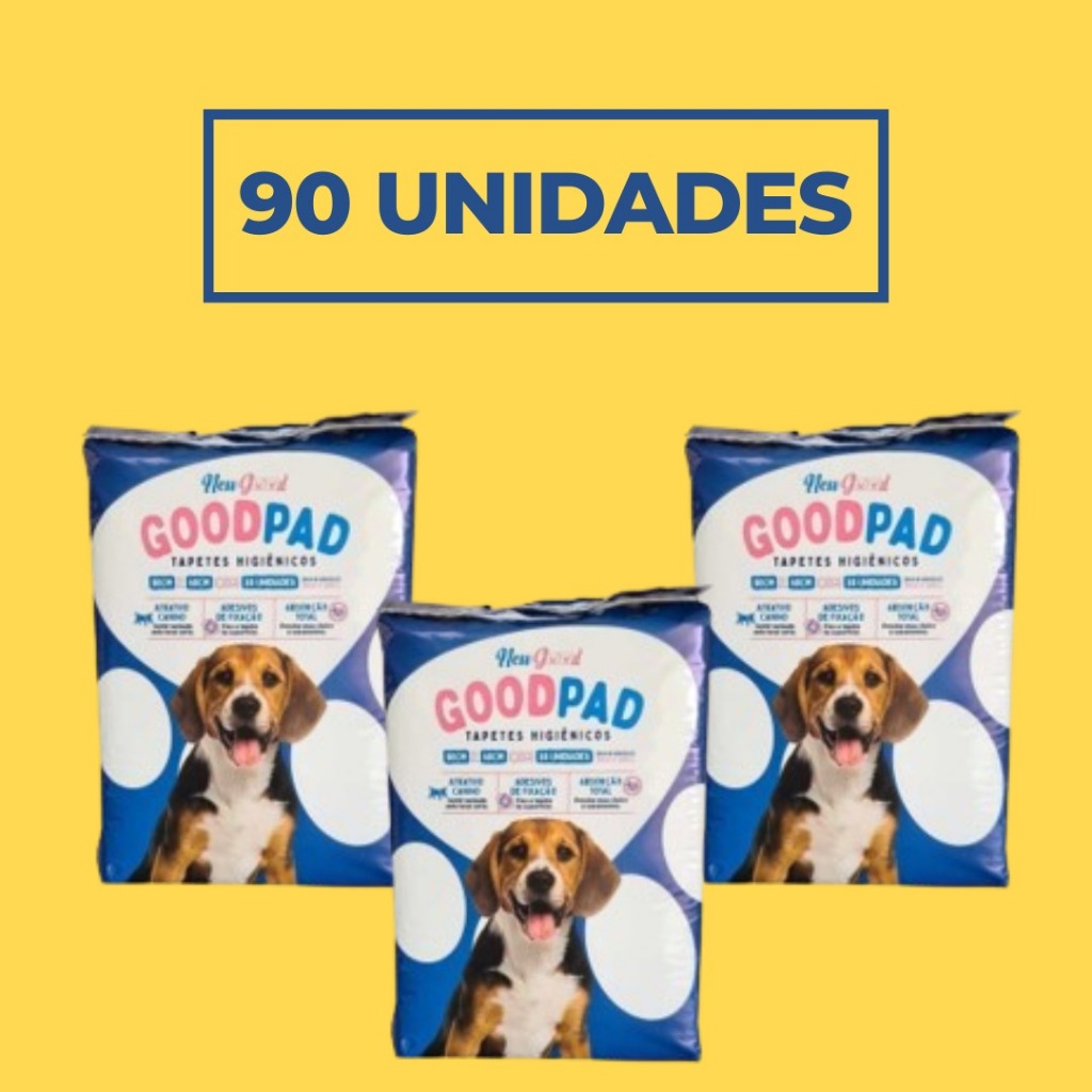 Tapete Higiênico Cães e Gatos Good Pad 80x60cm c/ 90un | Shopee Brasil