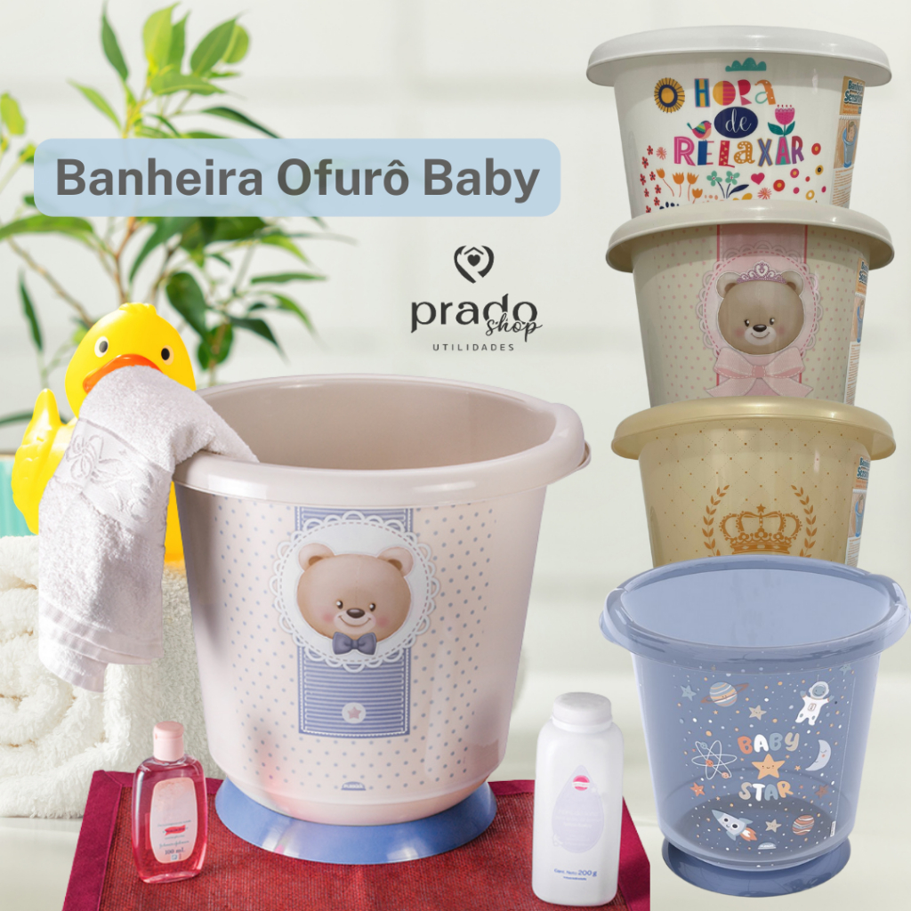 Banheira Ofurô Para Banho Bebê Infantil Kids Relaxante Plasútil ...