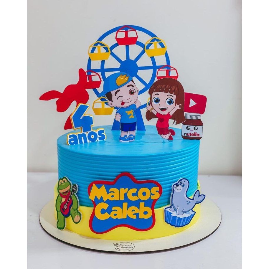Topo de bolo Lucas neto personalizados nome e idade | Shopee Brasil