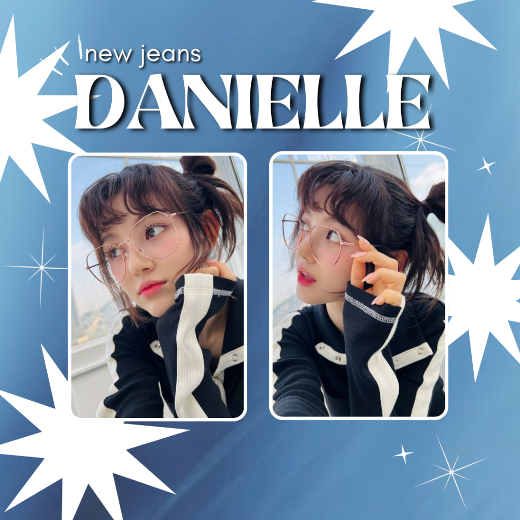 NEW JEANS - Danielle, set 2 Photocards Fanmade frente e verso, Set ...