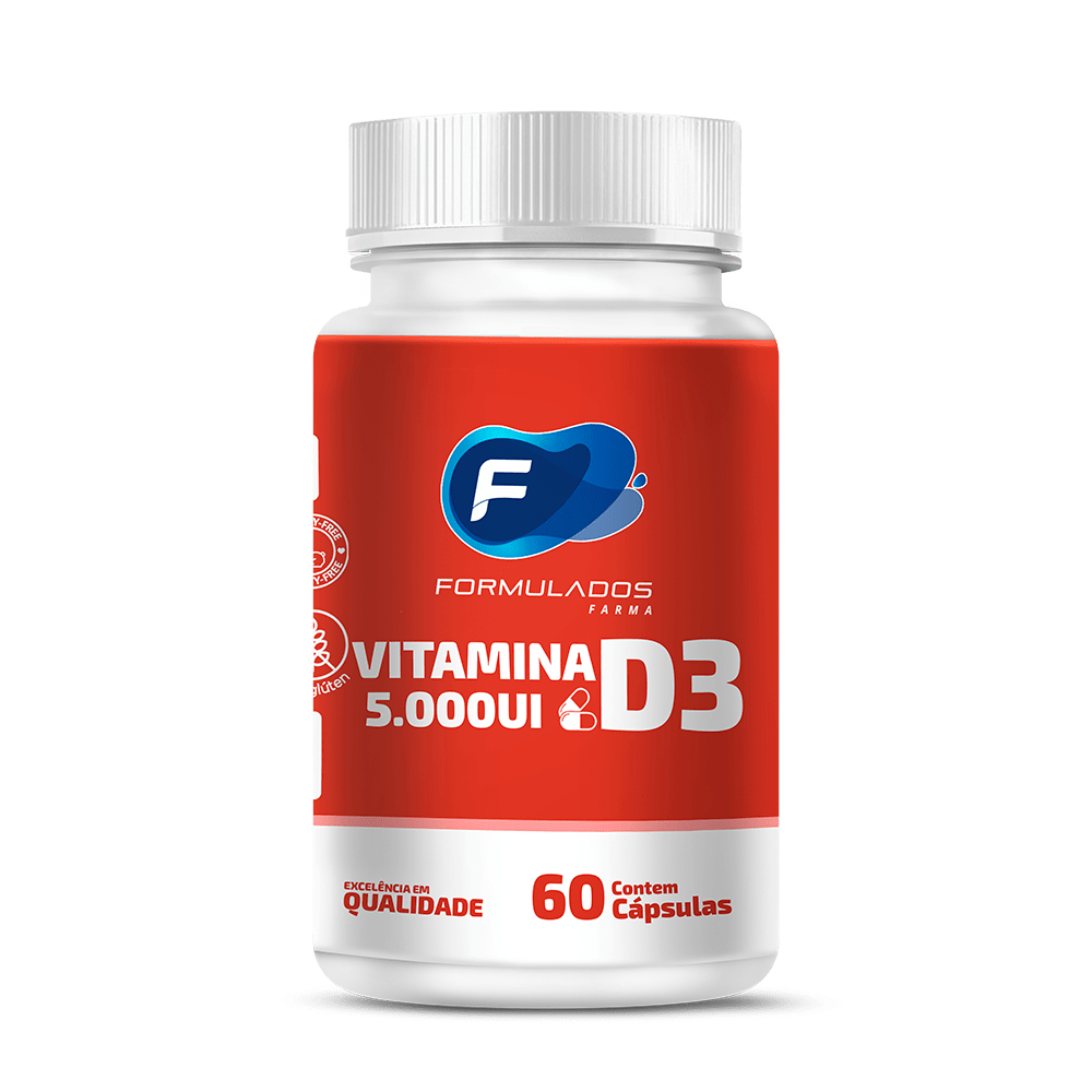 Vitamina D 5000 Ui 60 Capsulas Formulados Farma | Shopee Brasil