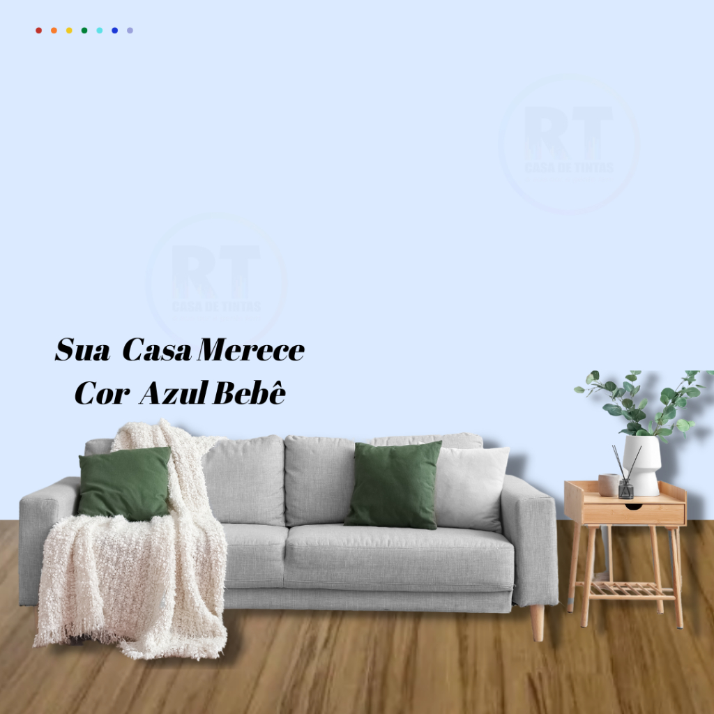 Tinta Semi Brilho Azul Bebê 800ml Brasiplus Acrílica Lavável. | Shopee ...