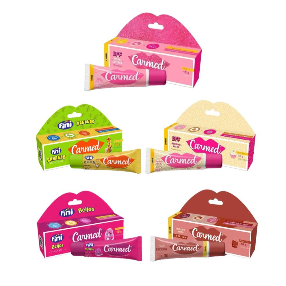 KIT HIDRATANTE LABIAL CARMED FINI CIMED | Shopee Brasil