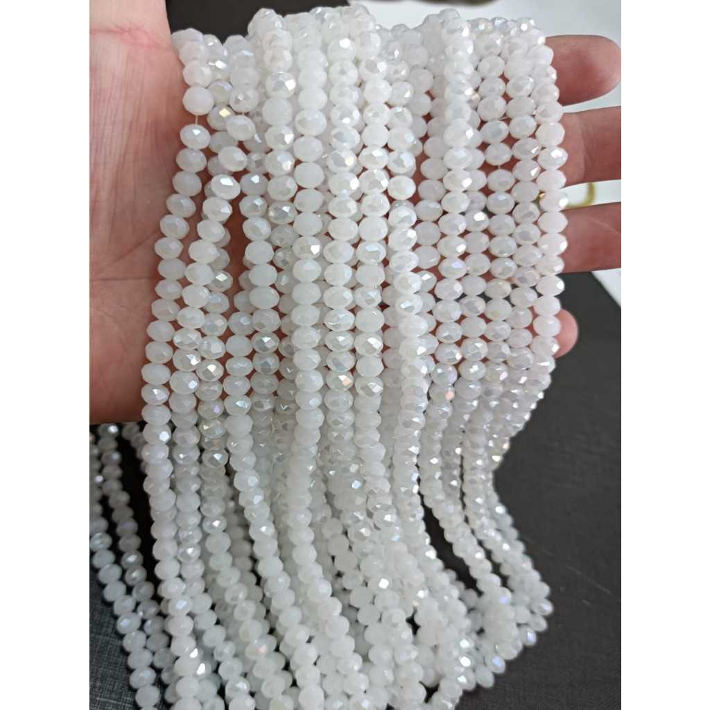 Fios de Cristais 6MM aproximadamente 850 pedras 10 fios da mesma cor | Shopee Brasil