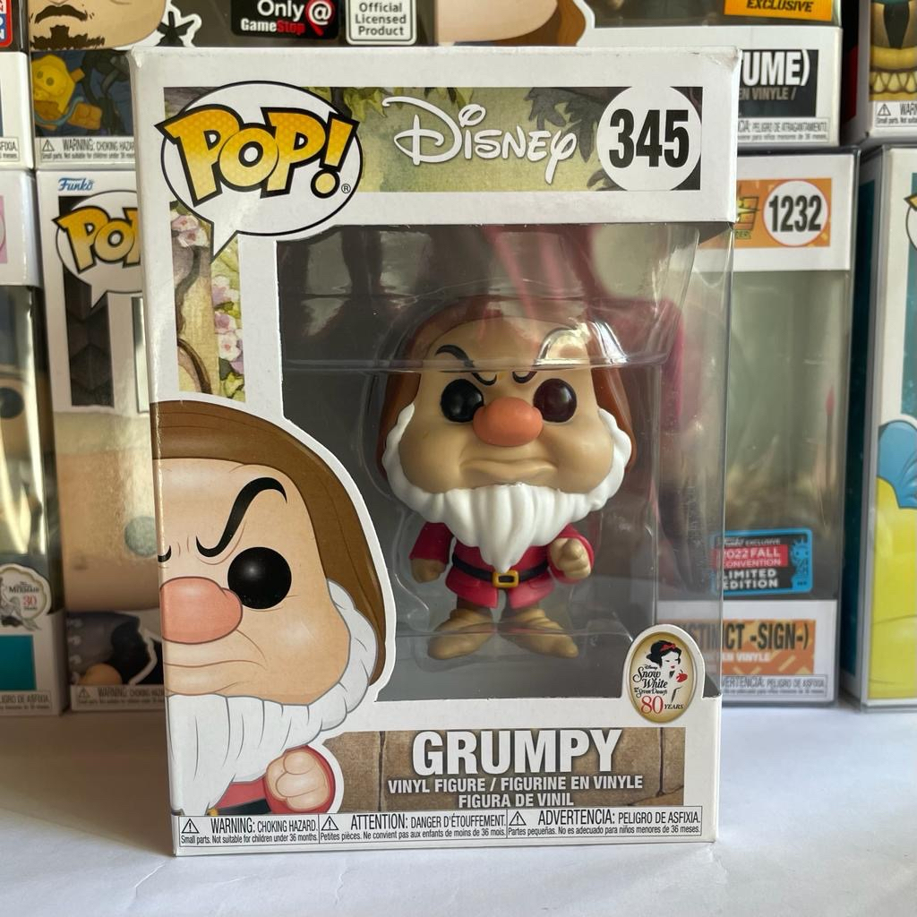 Funko Pop! Disney Grumpy #345 Zangado Sete Anões | Shopee Brasil