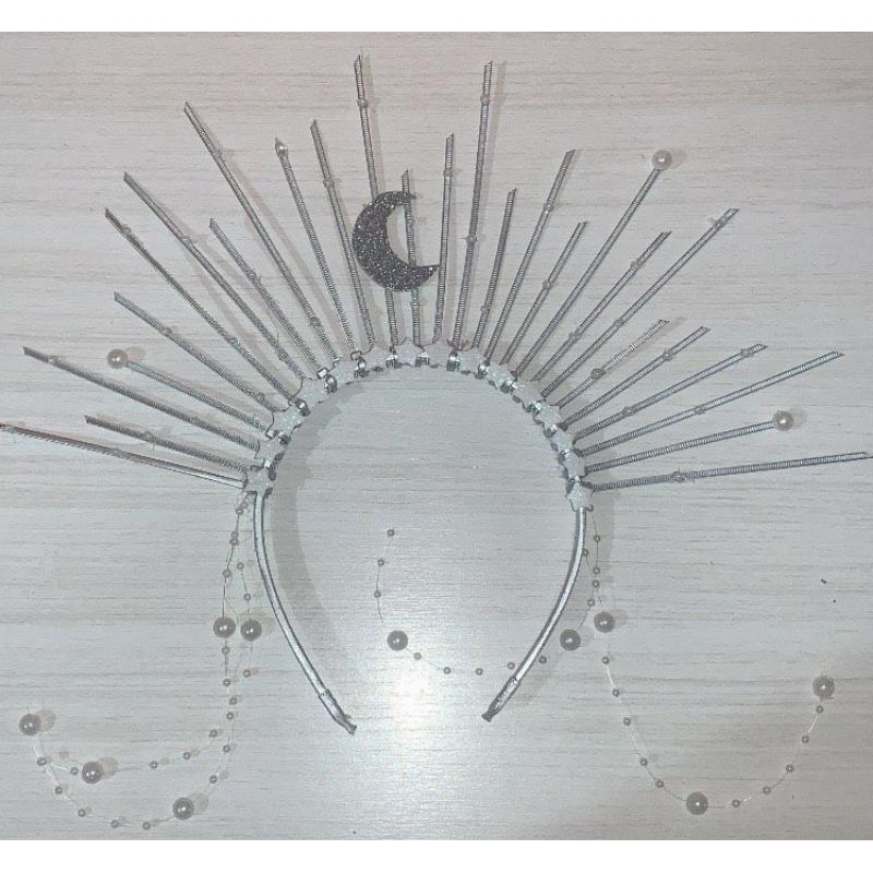 Tiara de Lua Prateada | Shopee Brasil