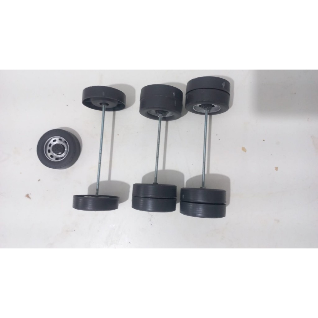 kit de rodas de plastico 7 cm para fabricar truck carreta / caminhão de ...