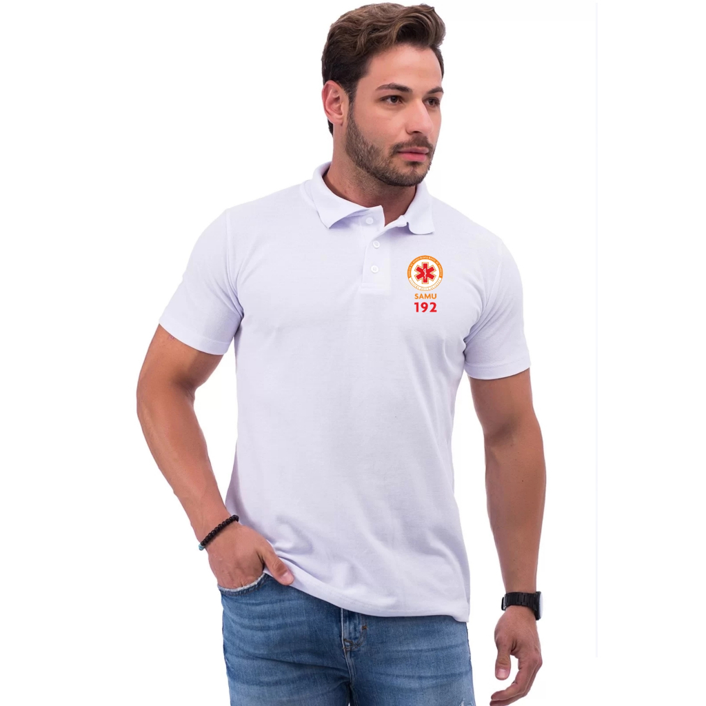 Camiseta Polo Masculina Samu Camisa Gola Polo | Shopee Brasil