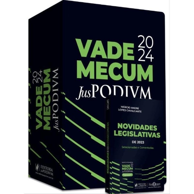 LIVRO VADE MECUM JUSPODIVM - TRADICIONAL - CAPA PRETA - 2024 | Shopee Brasil