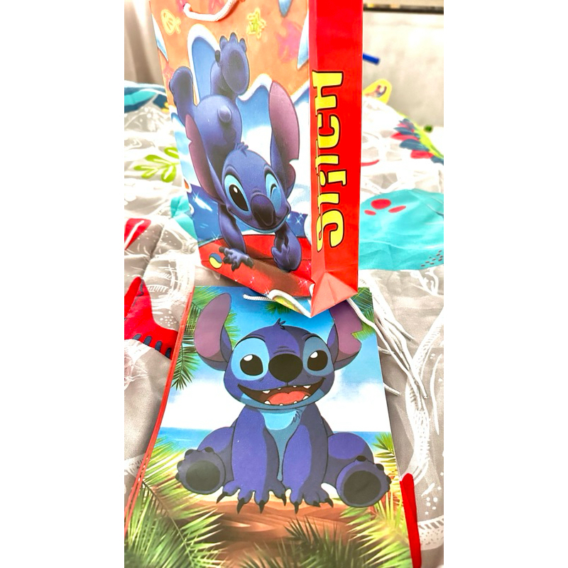 10/30/40/50 unidades de sacola de papel lilo & stitch medinda 25x17x9cm ...