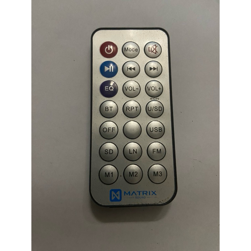 Controle Remoto Membrana 38kHz MATRIX SOUND BOTAO EQ | Shopee Brasil