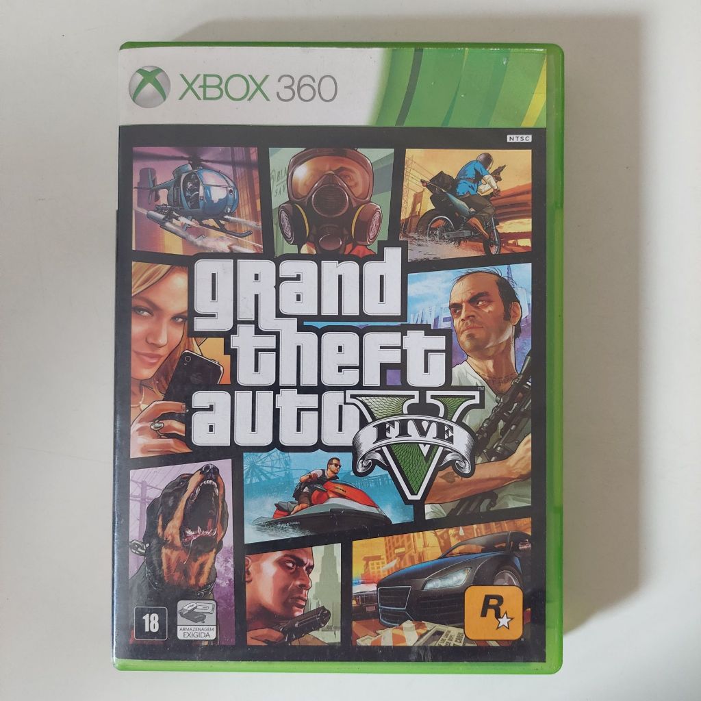 GTA 5 Xbox 360 original midia fisica GTA V | Shopee Brasil
