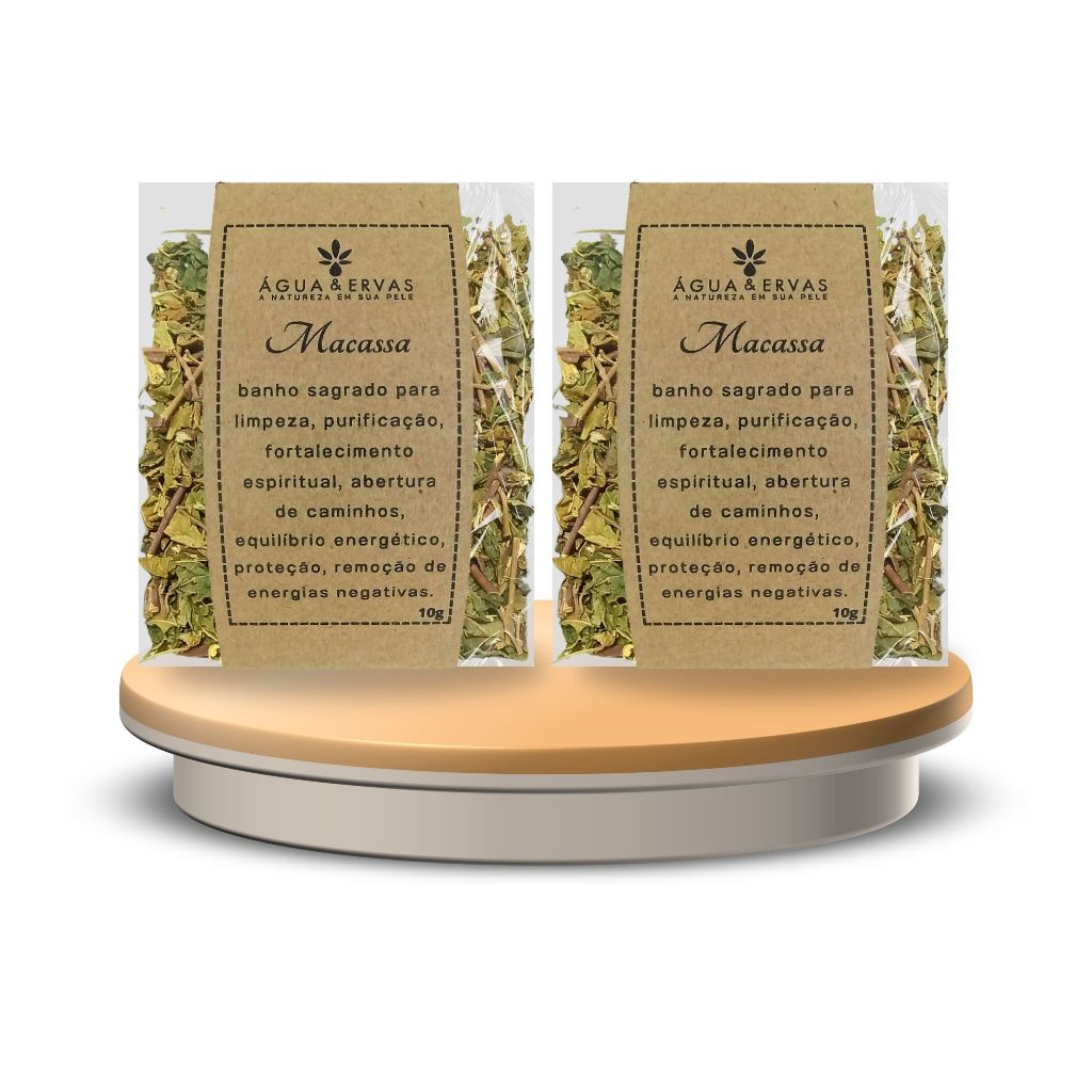 Kit c 2 Ervas de Banho e Defumação | Macassa | Erva Mistica | Shopee Brasil