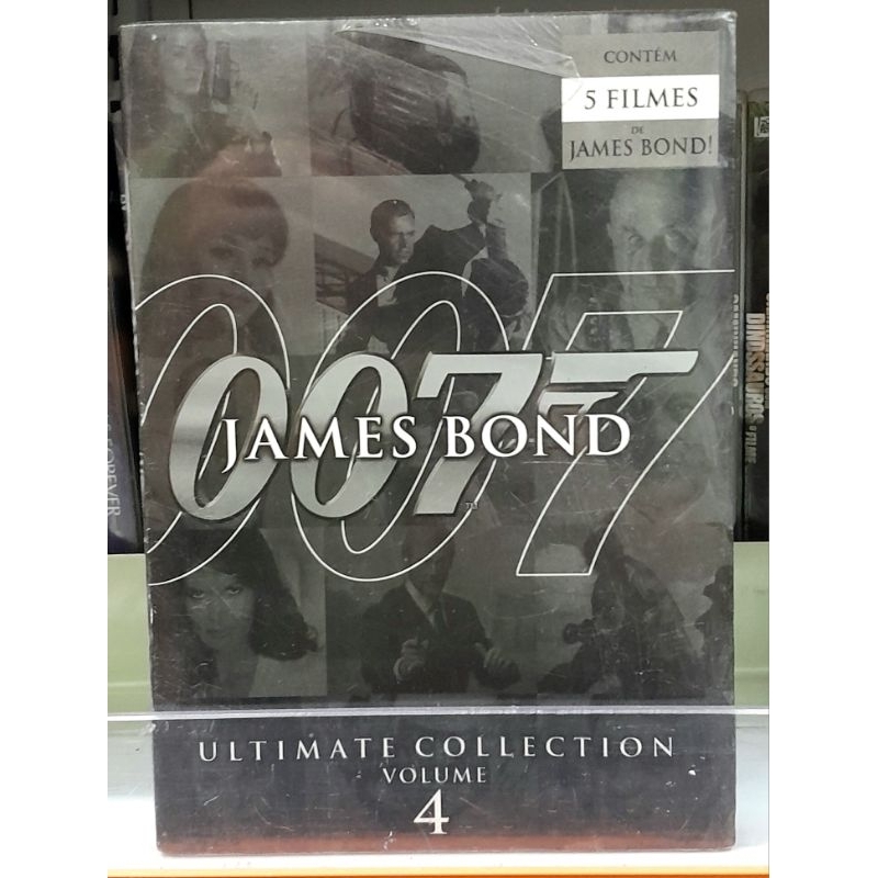 Dvd Box 007 Ultimate Collection - Volume 4 - 5 Filmes Simples C/ Luva - 5 Discos - ESTOJO SLIM ...