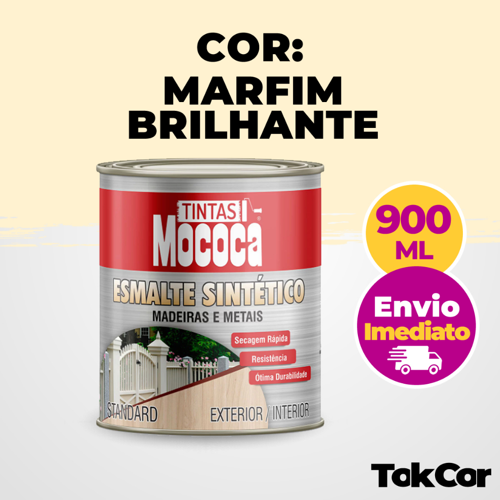 Tinta Esmalte Sintetico Brilhante Standard para Madeira Ferro latão ...