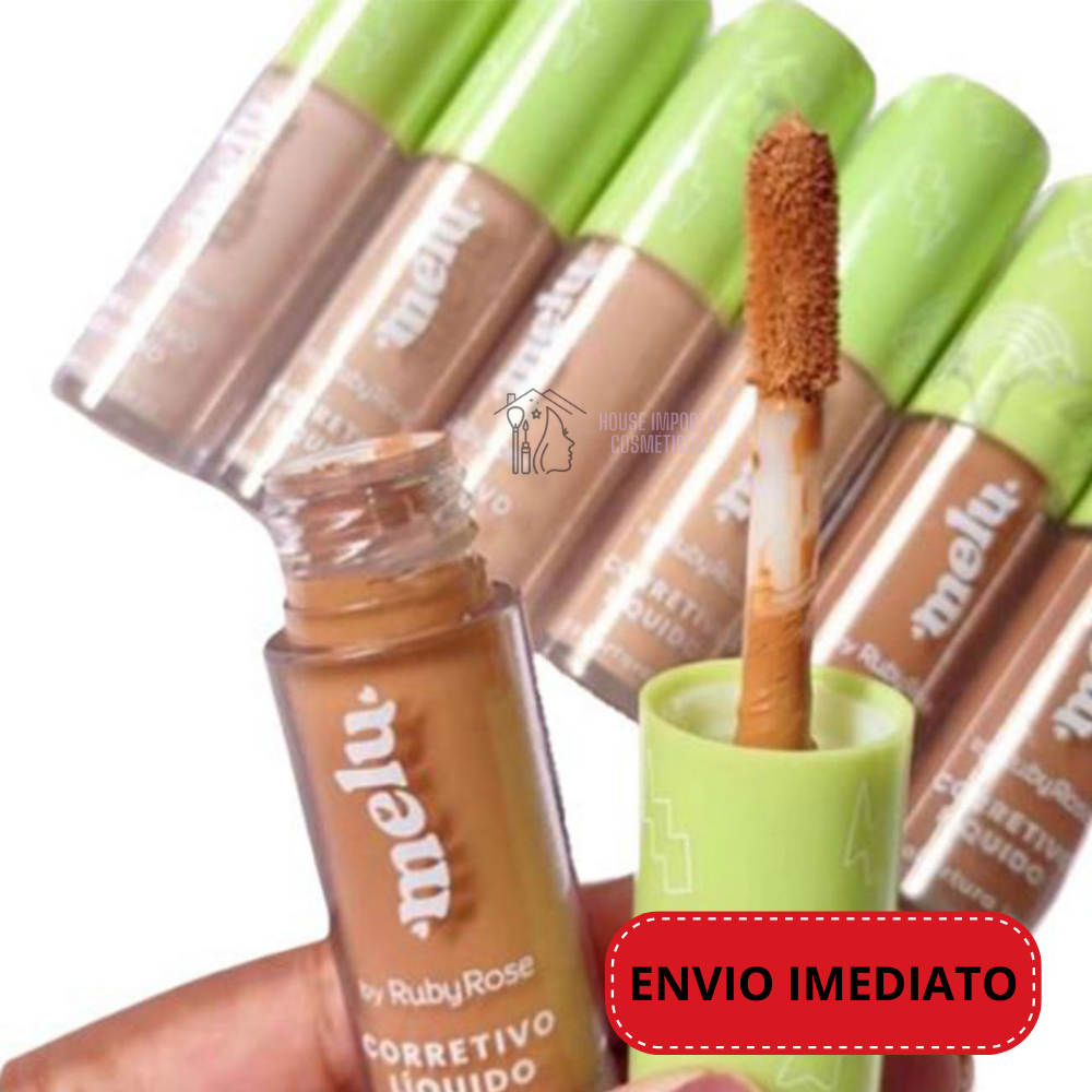 Corretivo Melu By Ruby Rose Corretivo Liquido Cobertura Leve e Longa ...