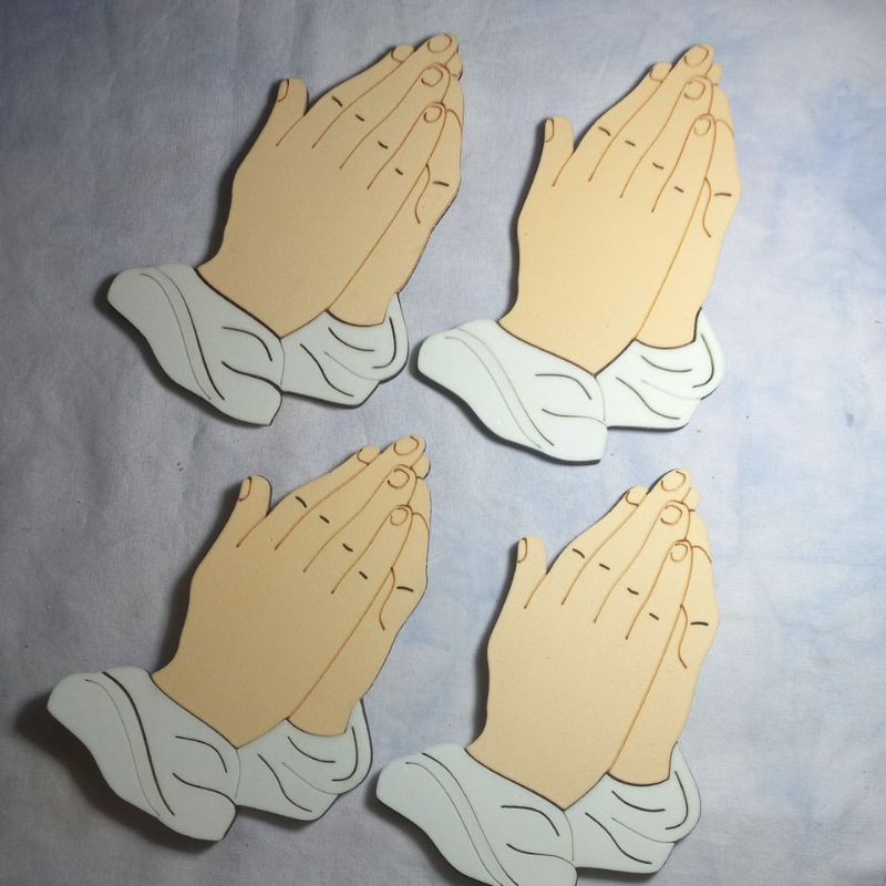 painel orando, mão orando mini mão orando kit com 4 pcs | Shopee Brasil