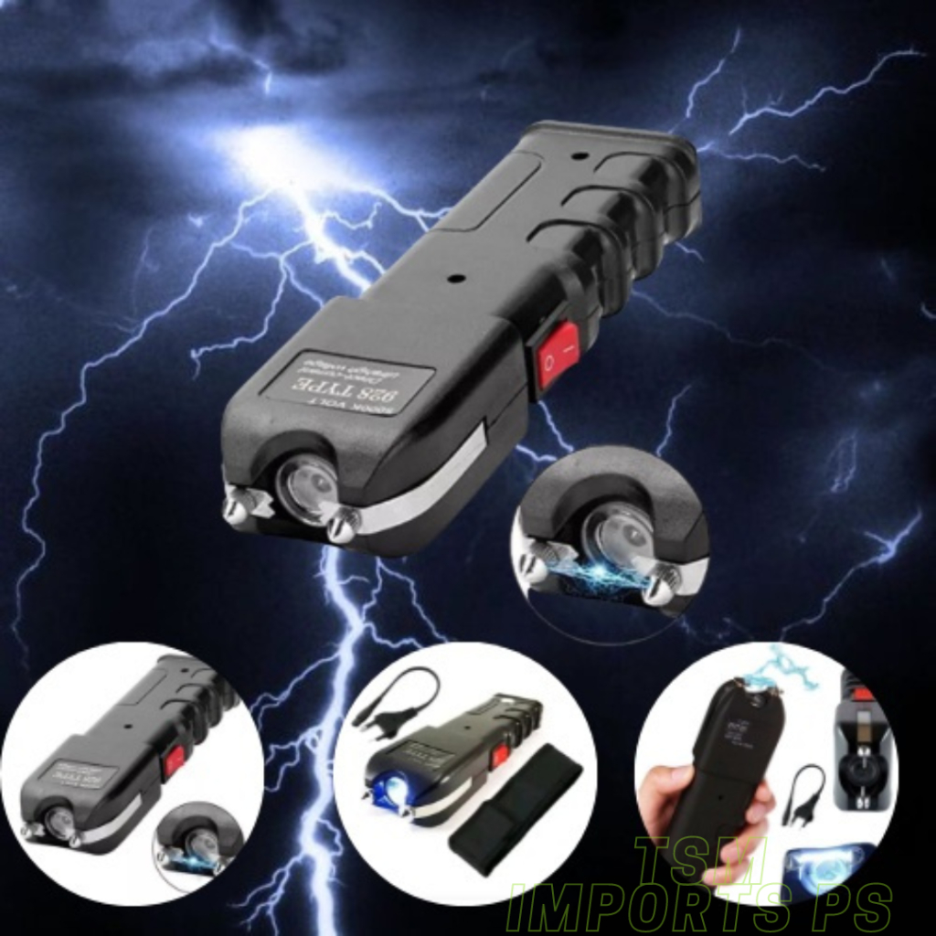 Nova Lanterna Preta de Choque Teaser portátil e recarregável | Shopee ...