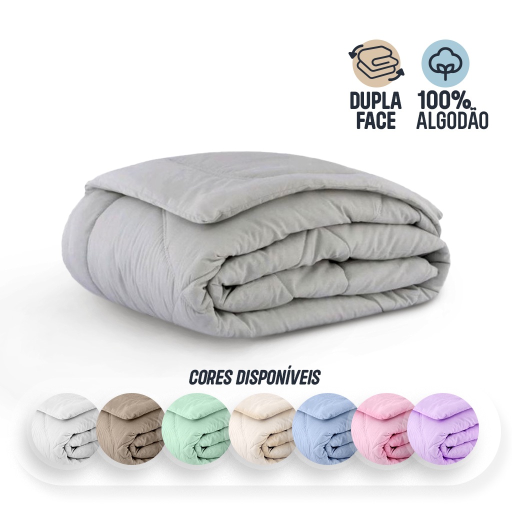 Edredom Avulso Tamanho Casal Dupla Face Percal 100% Algodão | Shopee Brasil