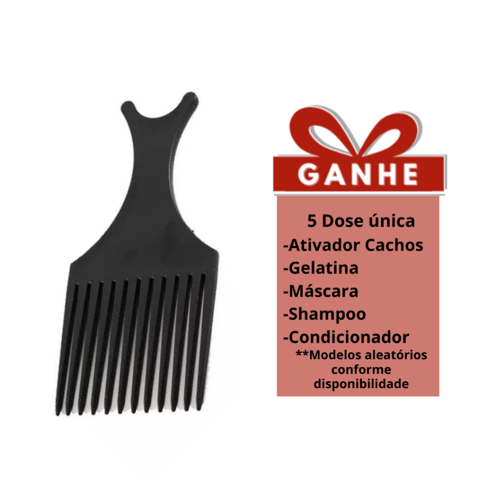 Pente Garfo Black Power Para Cabelo Afro E Cacheado | Shopee Brasil