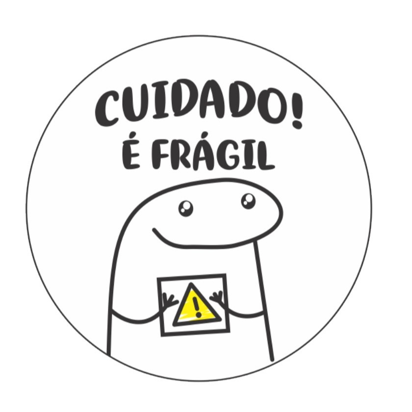 500 Etiquetas Adesivas Cuidado é frágil flork Meme Bento | Shopee Brasil